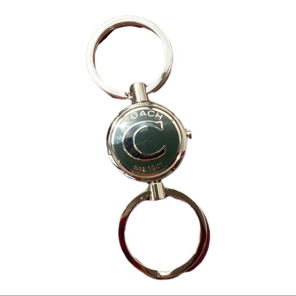Coach | Accessories | Coach Lettered C Forest Green Keychain W ...